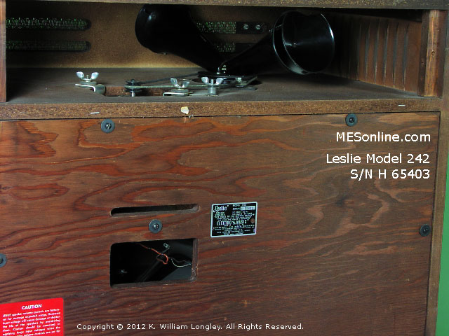 Leslie 242 Organ Speaker Cabinet for Hammond Model A102